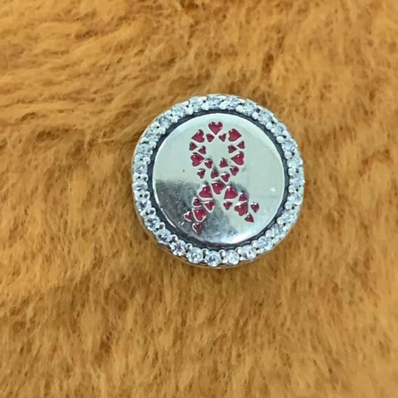 Pandora | Jewelry | Pandora Breast Cancer Ribbon Of Strength Dangle ...